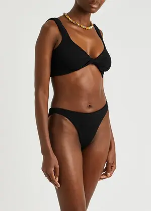 Hunza G Juno Seersucker Bikini - Black