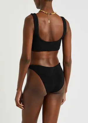 Hunza G Juno Seersucker Bikini - Black