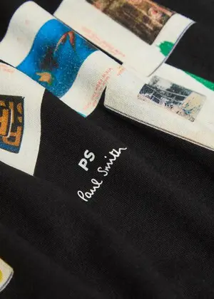 Paul Smith Slides Printed Cotton T-shirt - Black
