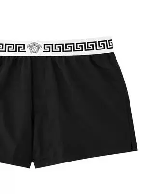 Versace Greca Border Medusa Swim Shorts - Black