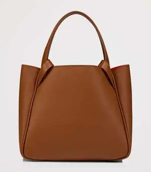 CHRISTIAN LOUBOUTIN Bettina Mini Leather Tote Bag - Brown
