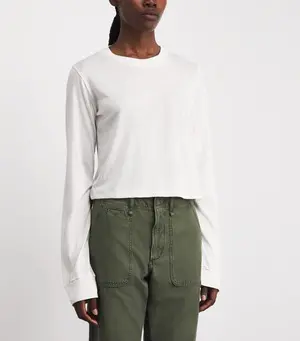 Eterne Long-sleeve Cropped T-shirt