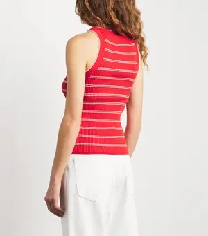 Sandro Knit Stripe Tank Top