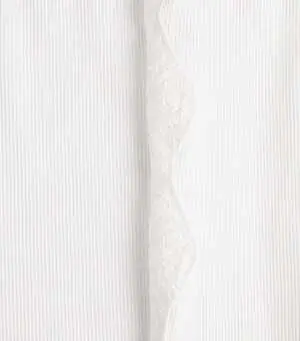 Sandro Cotton Lace-trimmed Slim Tank Top - Beige