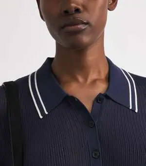 7 For All Mankind Crochet Polo Shirt