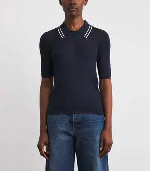 7 For All Mankind Crochet Polo Shirt