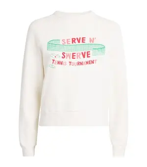 MOTHER Cotton Itty Concert Sweater - White
