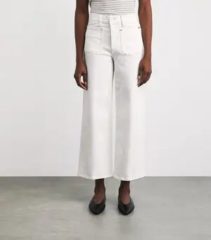 FRAME Le Slim Palazzo High-rise Wide-leg Jeans