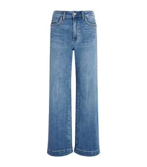 Paige Anessa Wide-leg Jeans - Blue