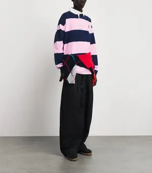 Polo Ralph Lauren Cotton Stripe Rugby Shirt - Pink