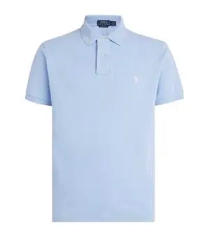 Polo Ralph Lauren Cotton Mesh Custom-fit Polo Shirt - Blue