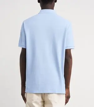 Polo Ralph Lauren Custom-fit Cotton Mesh Polo Shirt - Blue