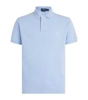 Polo Ralph Lauren Custom-fit Cotton Mesh Polo Shirt - Blue
