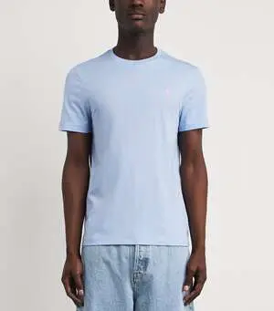Polo Ralph Lauren Cotton Custom-fit Polo Pony T-shirt - Blue
