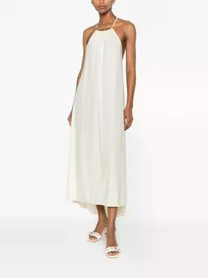 AGUA DE COCO Halterneck Midi Dress