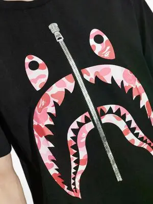 A BATHING APE Shark Camouflage-print T-shirt