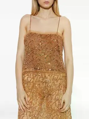 Munthe Nannali Sequin And Bead Embellished Top