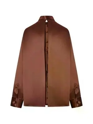THE NINA STUDIO Back-opening Silk Shirt
