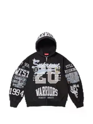 Supreme Warriors Appliqué Zip-up Hoodie