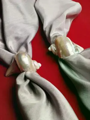 GOHAR WORLD Shell Napkin Rings