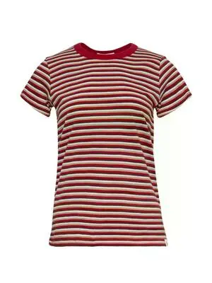 Rag & Bone Slub Striped T-shirt - Red