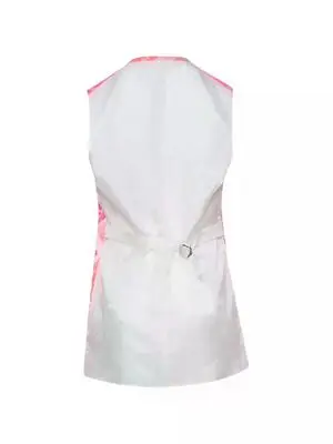 Comme Des Garçons Sleeveless Floral Print Vest - Pink