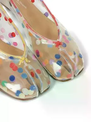 MAISON MARGIELA Confetti Print Tabi Ballet Flats