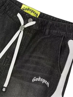 GODSPEED Embroidered Denim Shorts