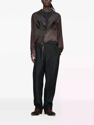 MAISON MARGIELA Paisley-print Long-sleeve Shirt
