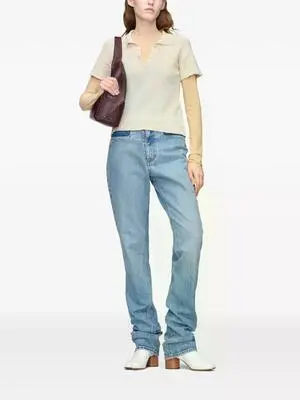 MAISON MARGIELA Wheat-stitch Cotton Polo Shirt