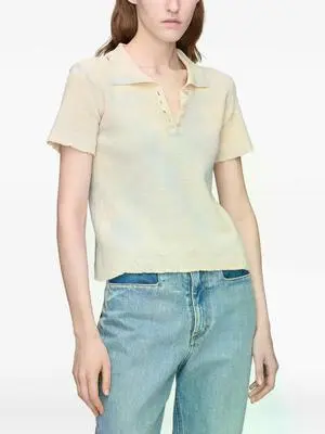 MAISON MARGIELA Wheat-stitch Cotton Polo Shirt