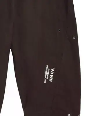 Y3 X Wales Bonner Drawstring Logo-embroidery Shorts