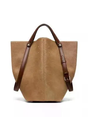 MAISON MARGIELA Calf Hair Tote Bag - Brown