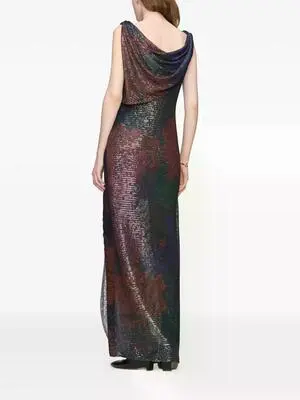 MAISON MARGIELA Sequin Draped Maxi Dress