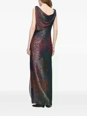 MAISON MARGIELA Sequin Draped Maxi Dress