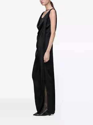 MAISON MARGIELA Satin Draped Maxi Dress