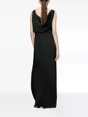 MAISON MARGIELA Satin Draped Maxi Dress