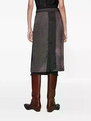 MAISON MARGIELA Paisley Print Midi Skirt