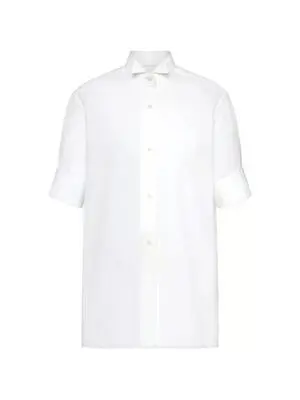 MAISON MARGIELA Wing-collar Short-sleeve Shirt