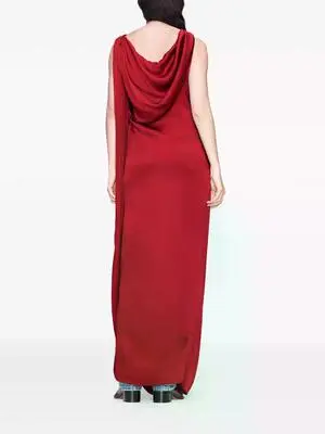 MAISON MARGIELA Draped Satin Maxi Dress
