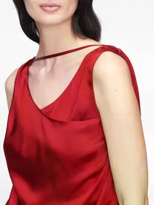 MAISON MARGIELA Draped Satin Maxi Dress