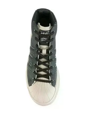 Rick Owens X Adidas High Top Sneakers