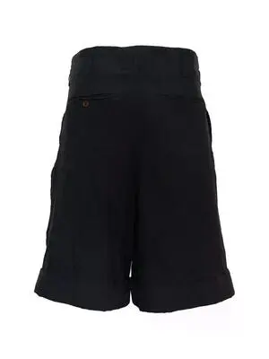 Comme Des Garçons Pleated Turn-up Shorts