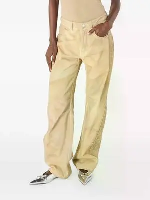 MARINE SERRE Faded Moon Motif Jeans