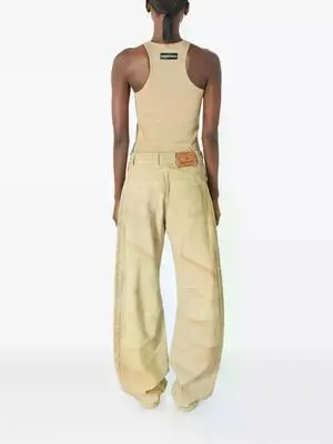 MARINE SERRE Faded Moon Motif Jeans