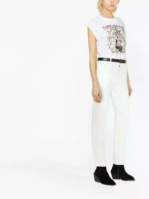 Closed High-waisted Straight-leg Jeans
