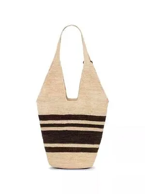 ANINE BING Leah Raffia Tote Bag - Neutrals