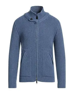 DANIELE FIESOLI Slate Merino Wool And Polyamide Cardigan