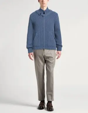DANIELE FIESOLI Slate Merino Wool And Polyamide Cardigan