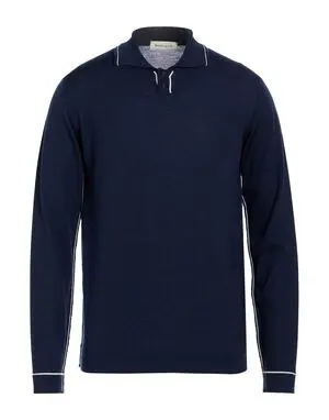WOOL & CO Merino Wool Sweater With Buttoned Neckline